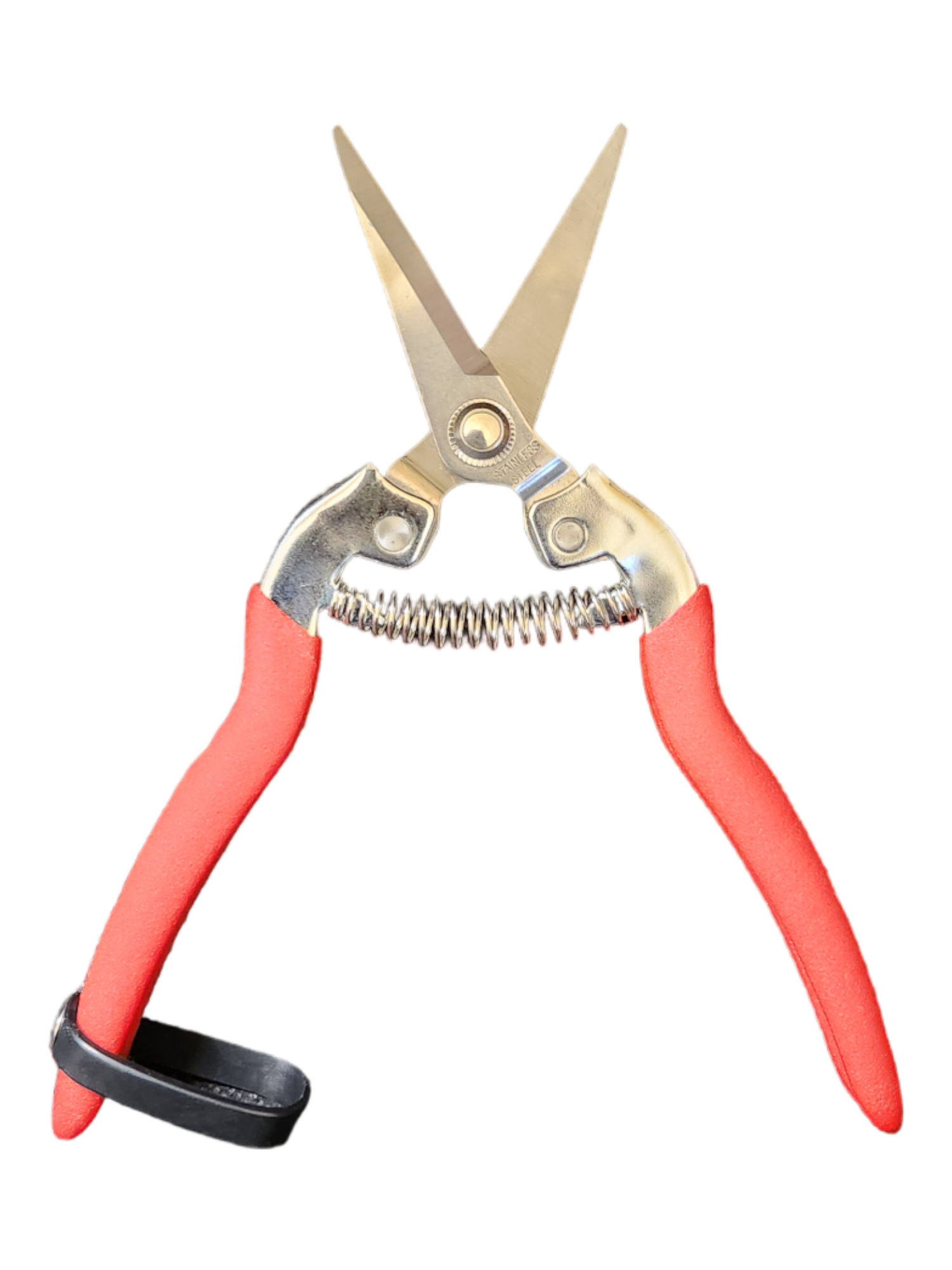 GMI stainless steel long curved snip / shear 7.5in long with texturize ...