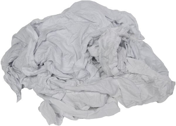 10 LB BALE LAUNDRY WHITE TERRY RAGS
